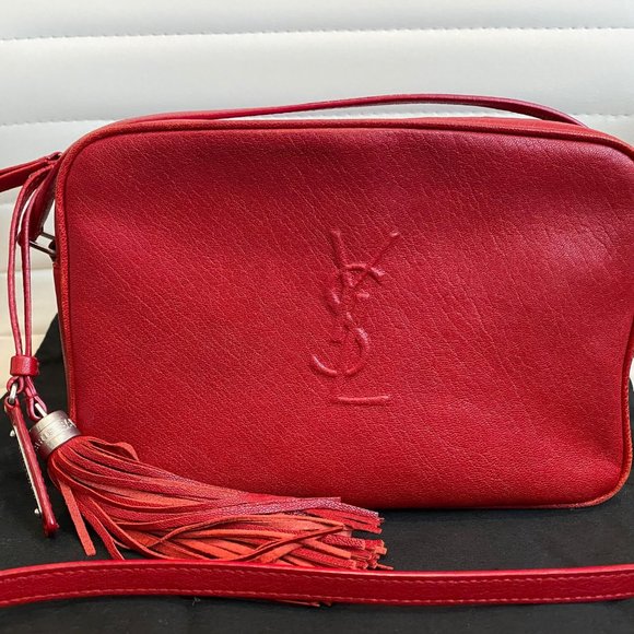Yves Saint Laurent | Bags | Saint Laurent Lou Camera Bag Red Ysl | Poshmark